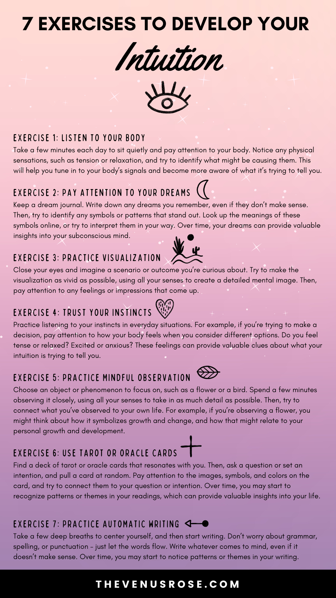 7 Easy Exercises to Strengthen Your Intuition - The Venus Rose