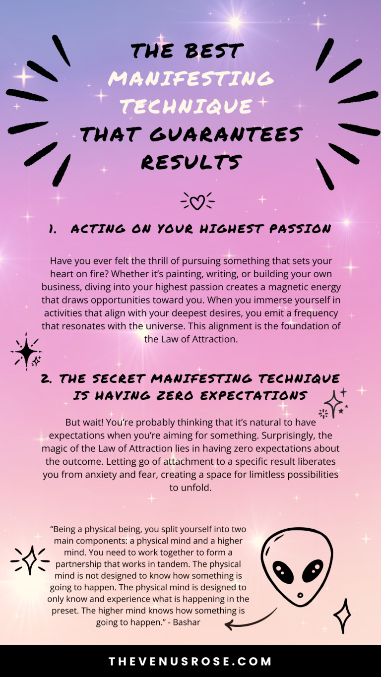 The Best Manifesting Technique That Guarantees Results - The Venus Rose